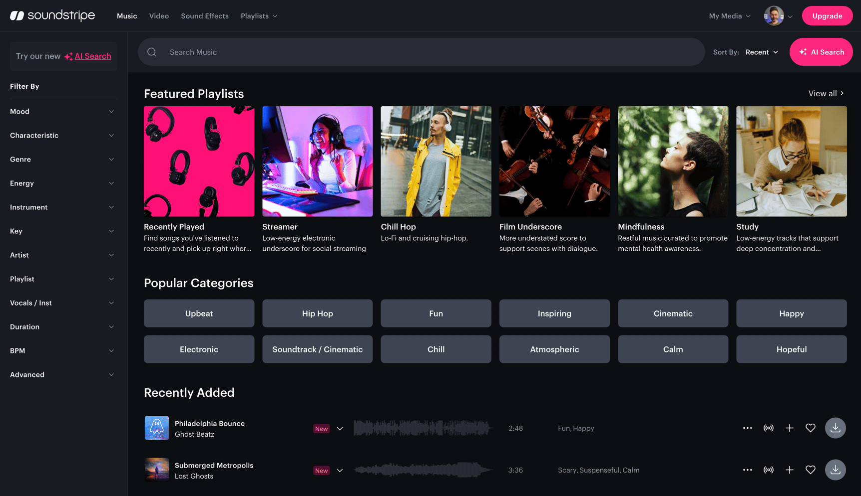Discover the Power of AI-Integrated Music Search with Soundstripe